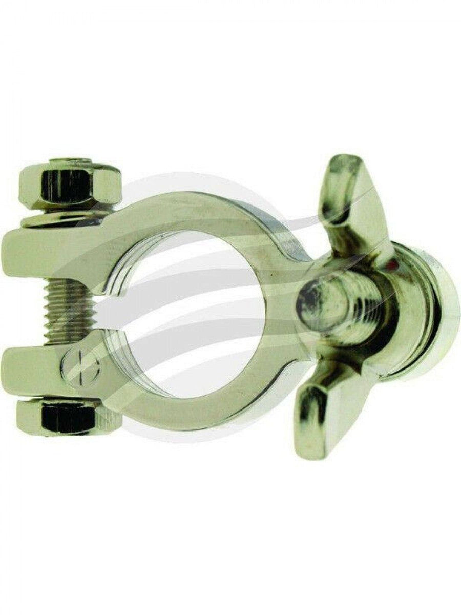 Jaylec - Battery Terminal Pos 5/16" Stud Wingnut Solid Brass Nickel ...