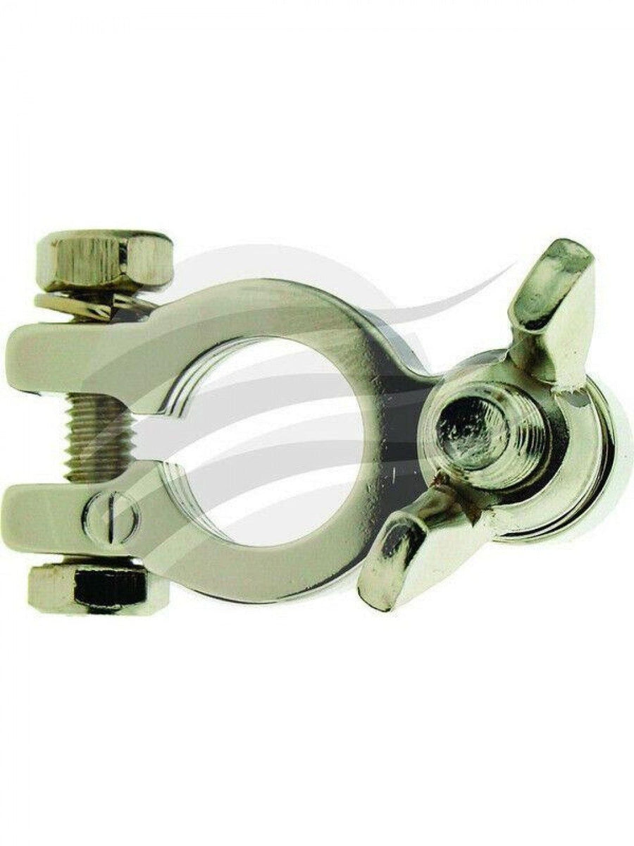 Jaylec - Battery Terminal Neg 5/16" Stud Wingnut Solid Brass Nickel ...