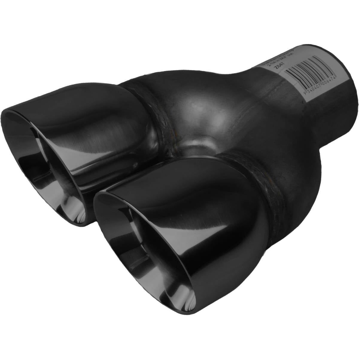 Exhaust Tip - 2 1/4" Inch (In) 3" Inch (Out) (Matte Black - Y Piece ...
