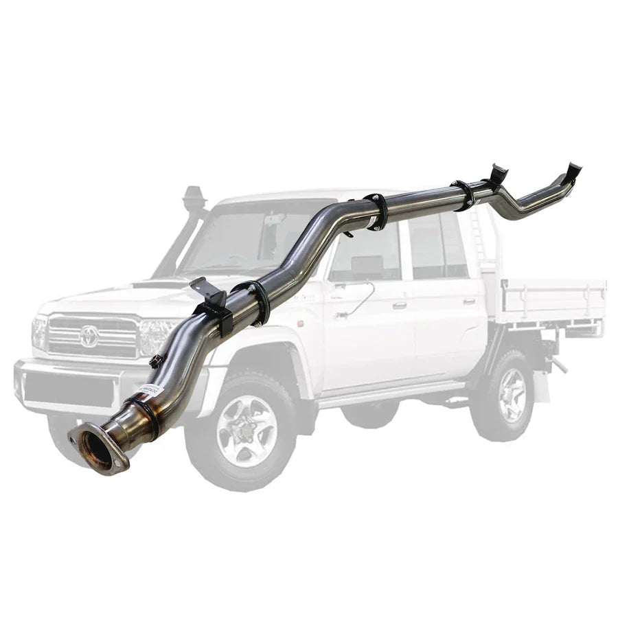 ESA 4X4 - Toyota Landcruiser 79 Series VDJ 4.5L 4 Inch DPF Back Exhaus ...