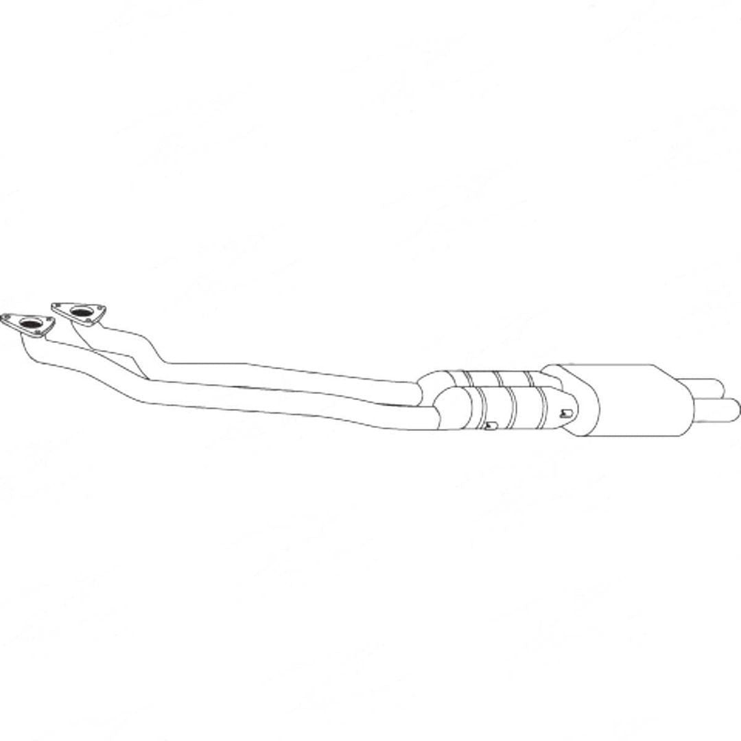 Standard Catalytic Converter - BMW 5 E39 523i (1996 - 2000) Sedan (2.5 ...