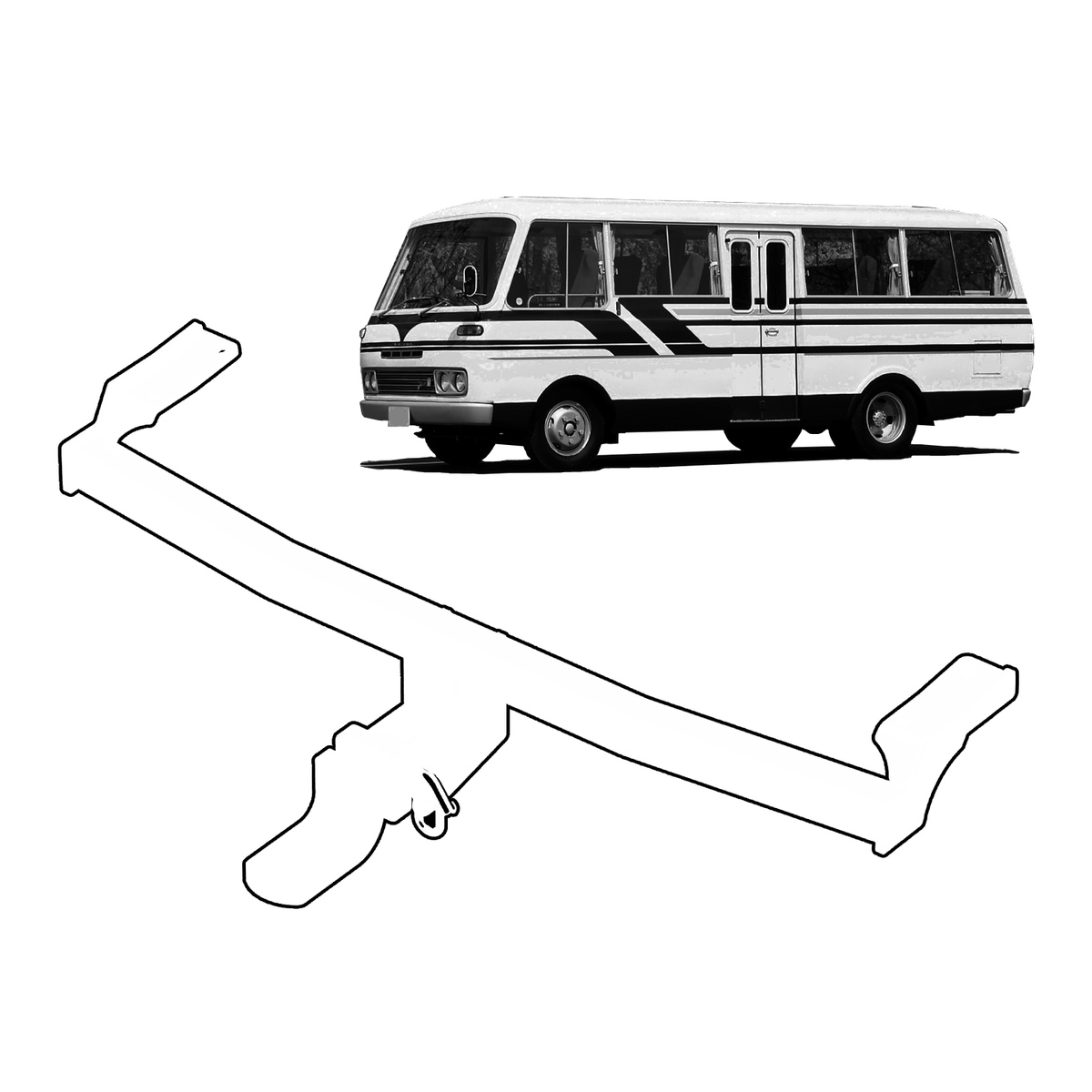 BTA Mazda Parkway Bus (01/1982 – 12/2002) Light Duty Towbar 1500/90kg ...
