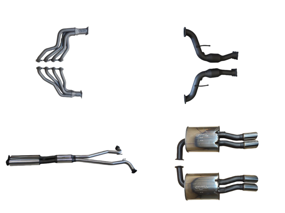 Manta | Twin 2.5″ Full System with 1 3/4″ Extractors Muffler/Muffler ...