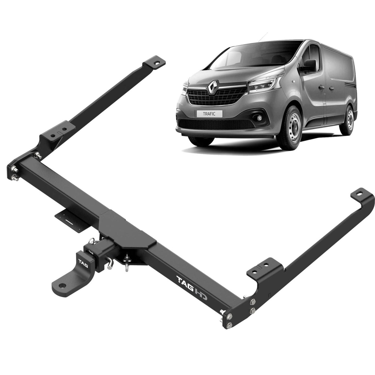 TAG - Renault Trafic (2021 - on) Van Heavy Duty Towbar & Direct Fit Wi ...