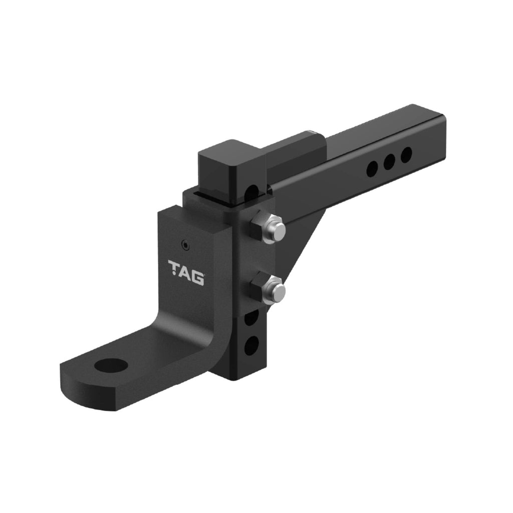 TAG - Adjustable Heavy Duty Tow Ball Mount 90° Face, 50mm Square Hitch ...