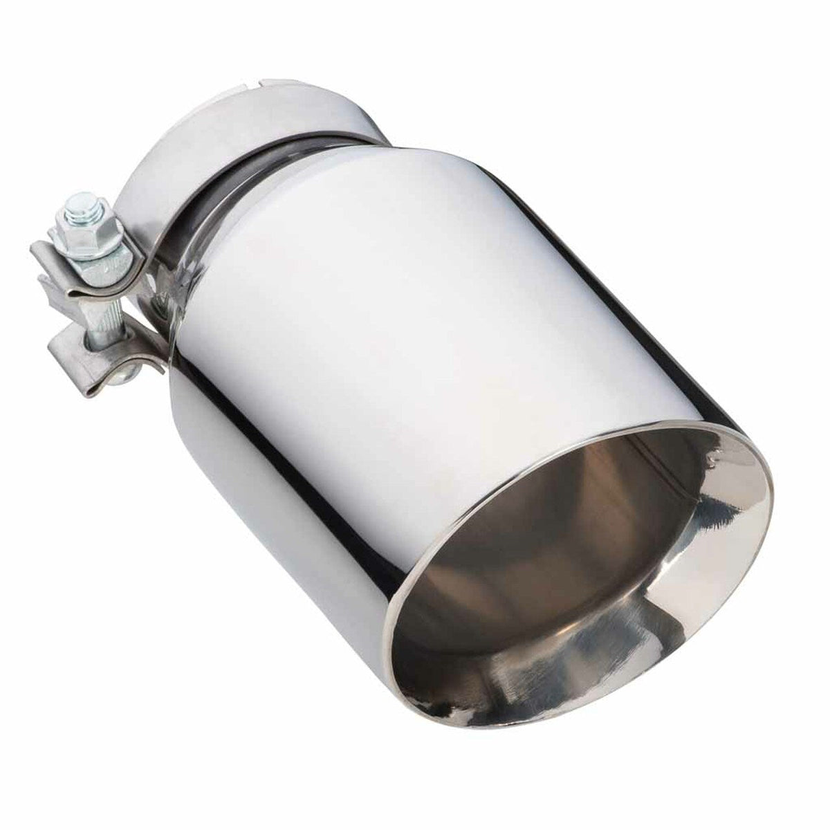 Exhaust Tip - 3" In - 4 1/2" Out - 8" Long (Angle Cut - Inner Cone - 3 ...
